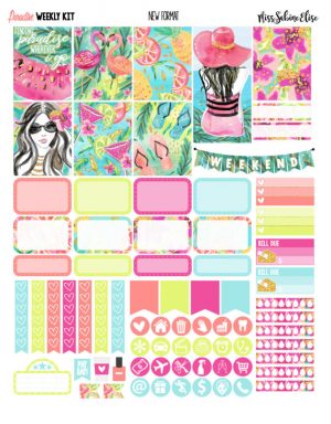 Summer and Tropical Themed Planner Printables (+ Discount Codes!) | Tea ...